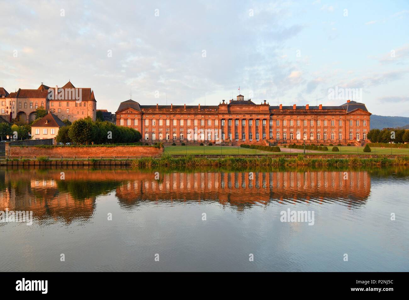 France, Bas Rhin, Saverne, the Rohan castle and the old episcopal ...