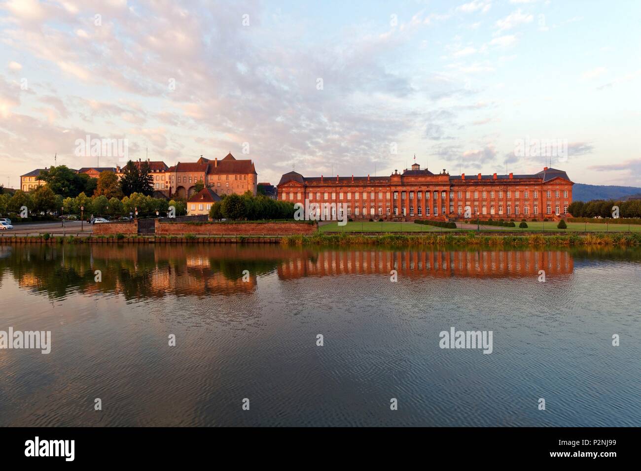 France, Bas Rhin, Saverne, the Rohan castle and the old episcopal ...