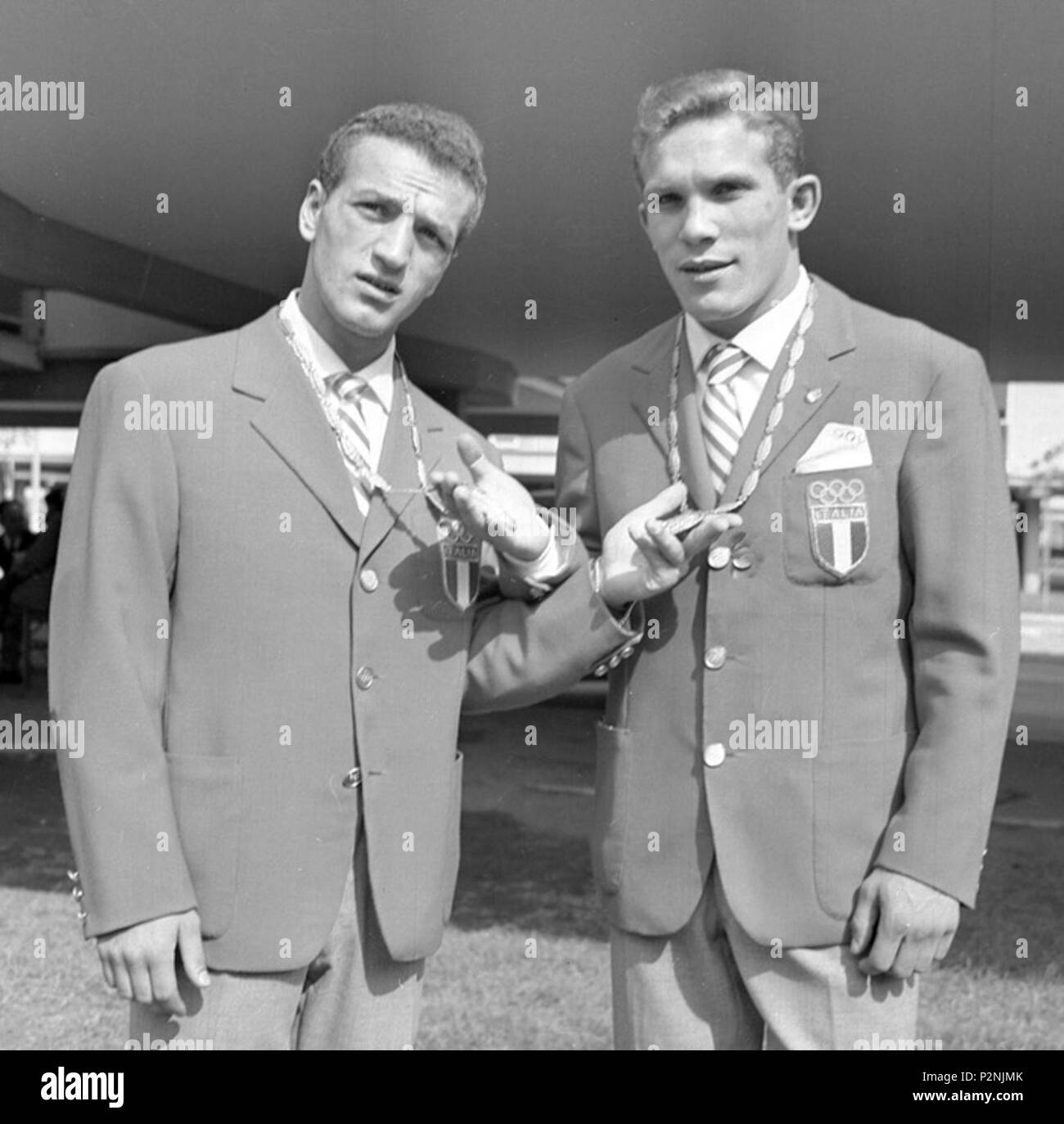. Sandro Lopopolo and Carmelo Bossi at the 1960 Olympics . 1960 ...