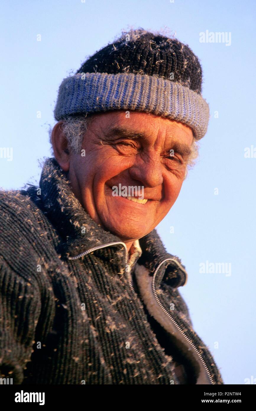 France, Gard, Petite Camargue, portrait of Sagner during harvest Stock ...