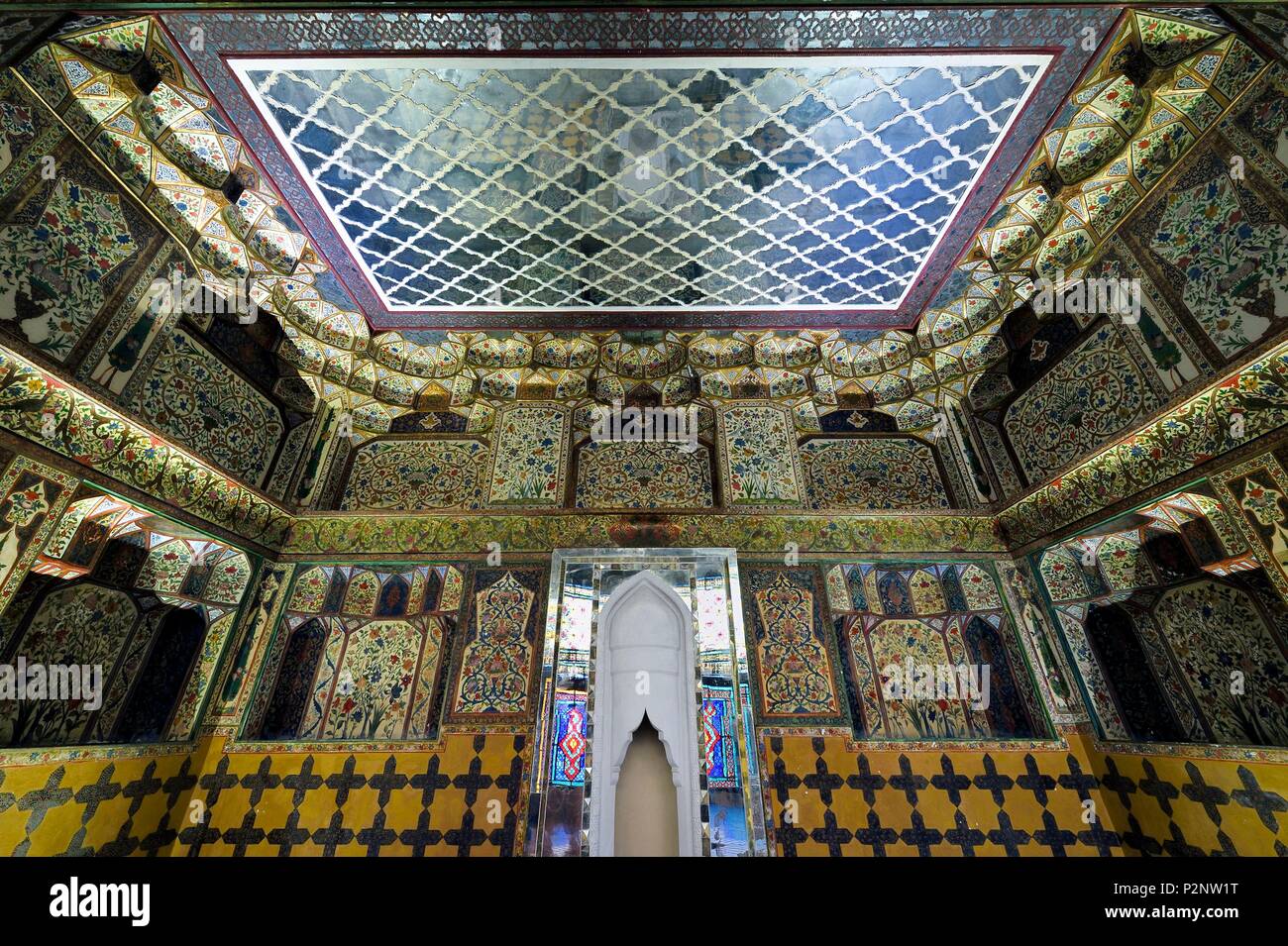 Azerbaijan, Shaki, Palace of Shaki Khans built in 1797 by Muhammed ...