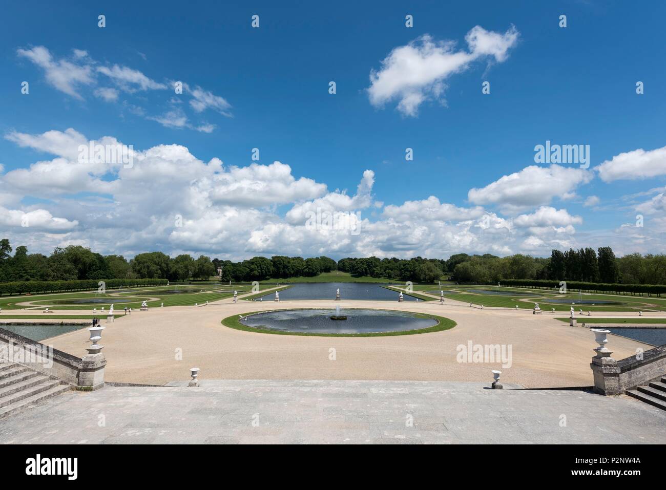 France, Oise, Chantilly, Domaine de Chantilly, French gardens of Le ...