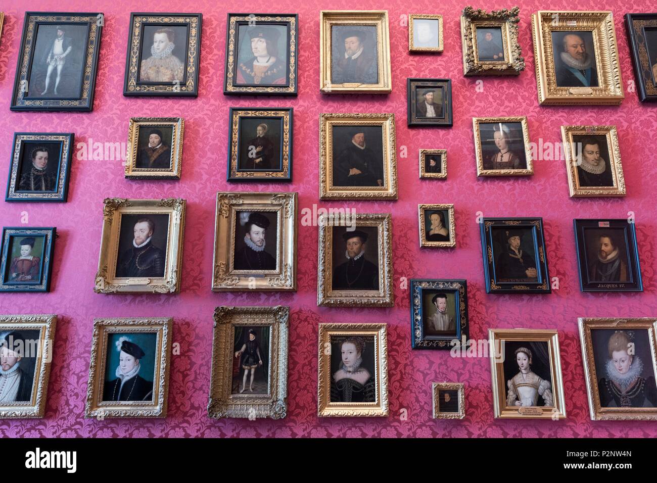 France, Oise, Chantilly, Domaine de Chantilly, Conde museum, portraits ...