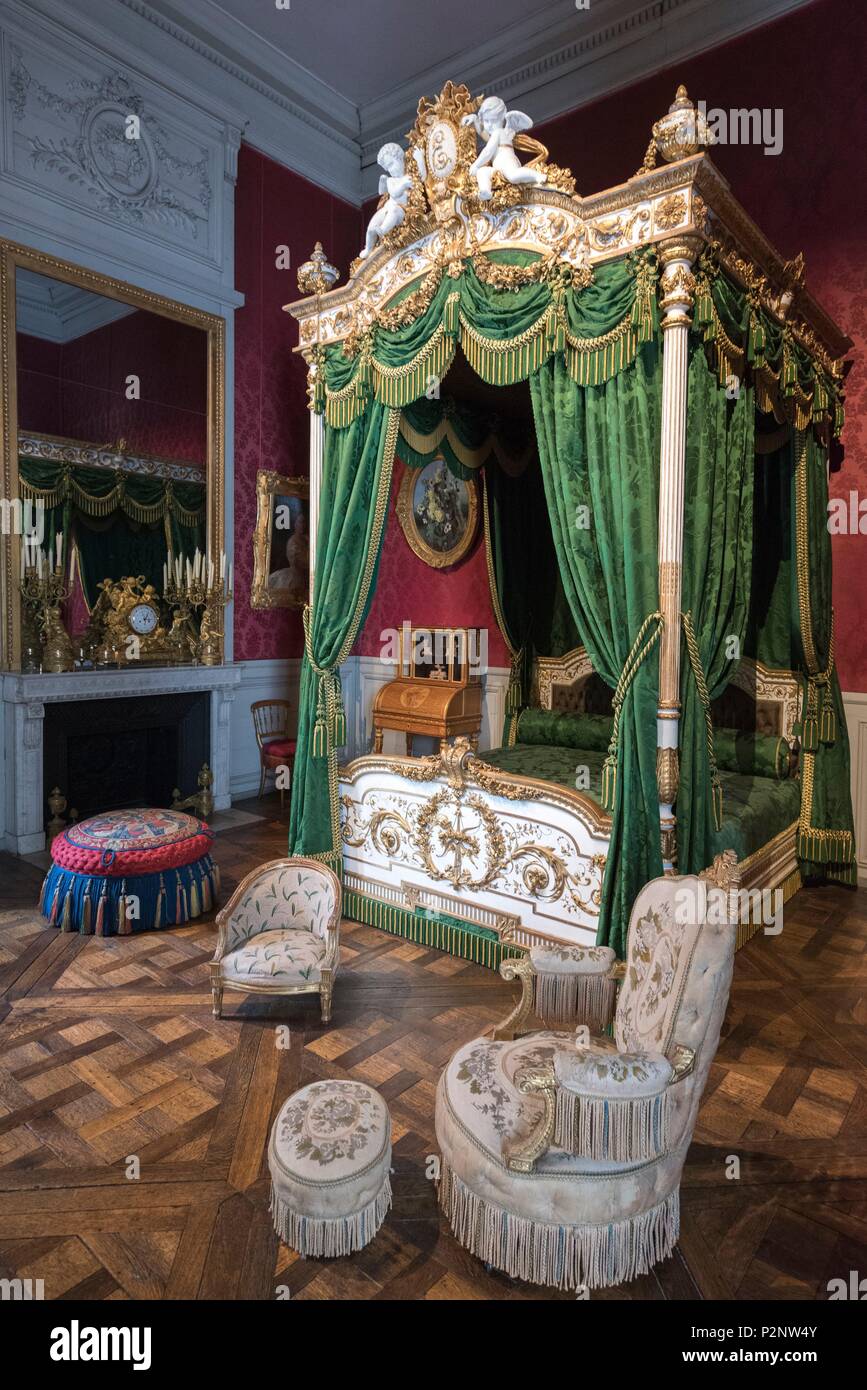 France, Oise, Compiegne, Imperial Palace of Napoleon 3, Empress Eugenie ...