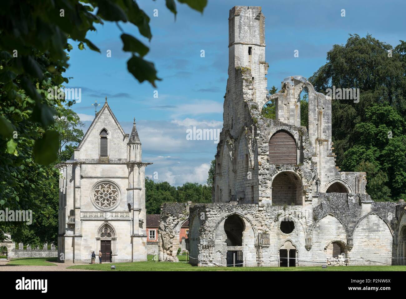 France, Oise, Fontaine Chaalis, Chaalis royal abbey, Saint Marie chapel ...