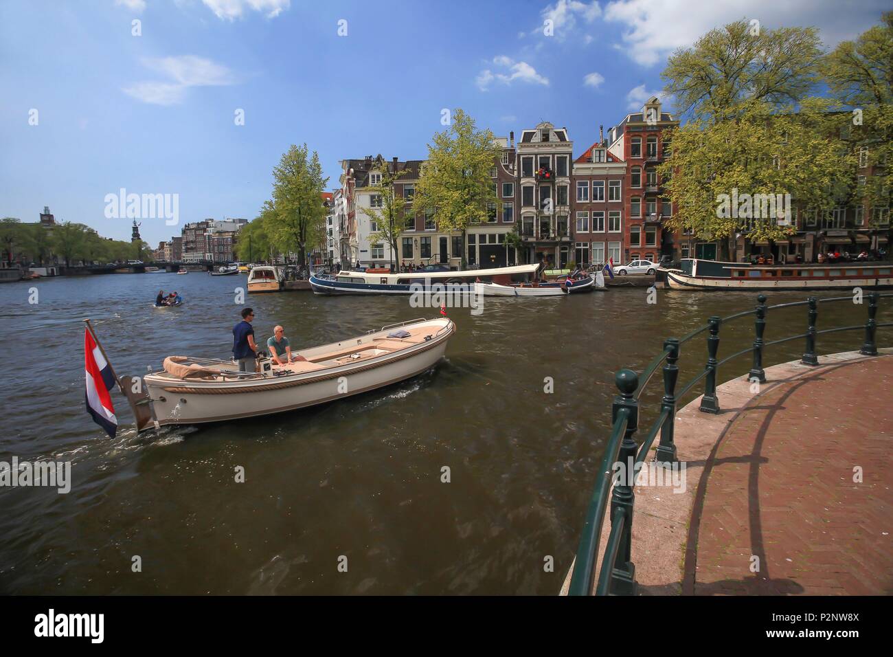 Netherlands, Province of North Holland, Amsterdam, concentric canals ...