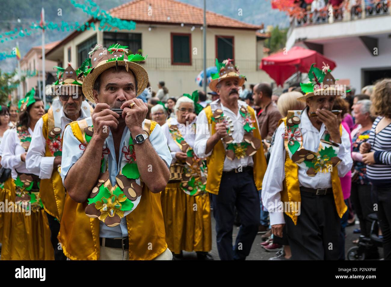 Portugal, Madeira Island, Curral das Freiras, Chestnut Festival in ...