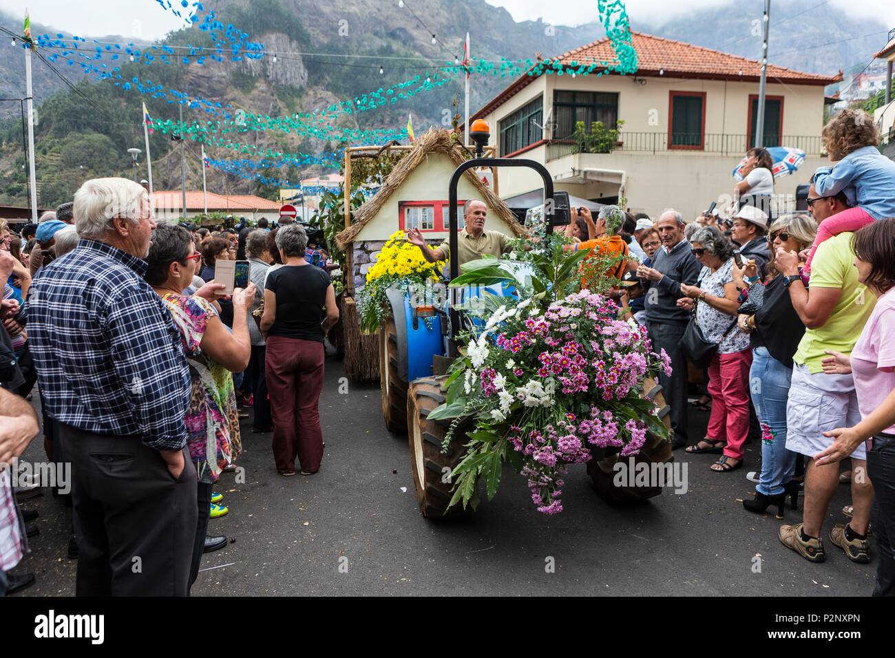 Portugal, Madeira Island, Curral das Freiras, Chestnut Festival in ...