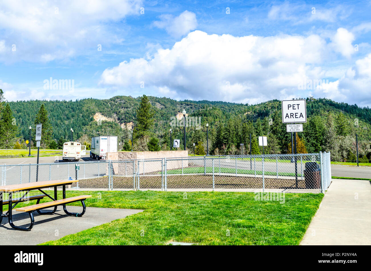 Rest stop bathroom hi-res stock photography and images - Alamy