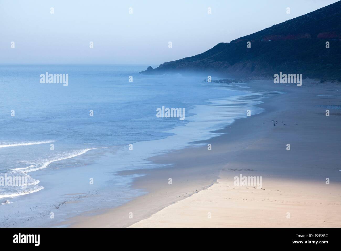 South Africa, Western Cape, Pringle Bay Beach at sunrise Stock Photo ...