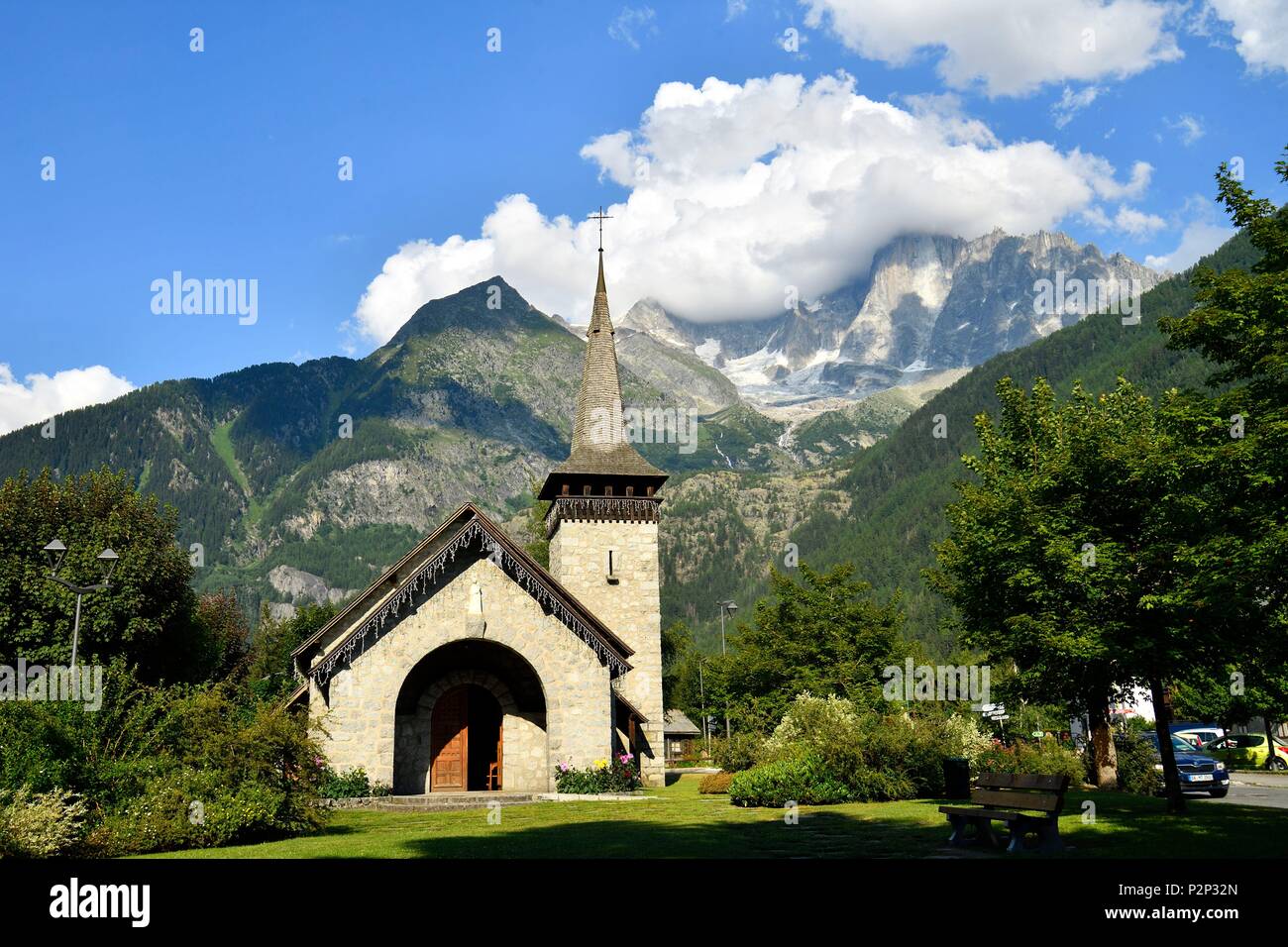 France, Haute Savoie, Chamonix town, Praz chapel Stock Photo - Alamy