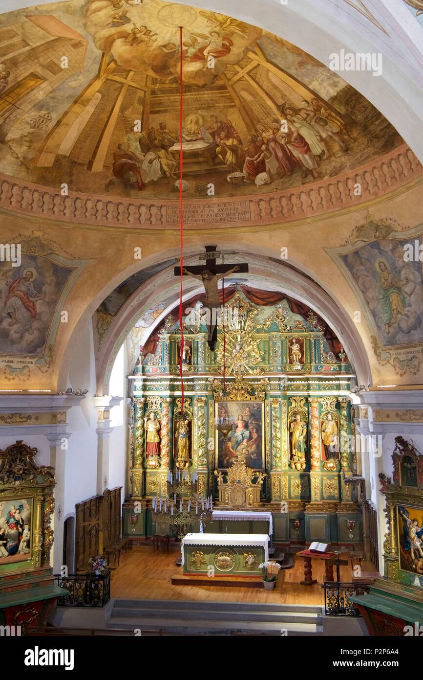 France, Haute Savoie, Cordon, Les sentiers du baroque, Our Lady of ...