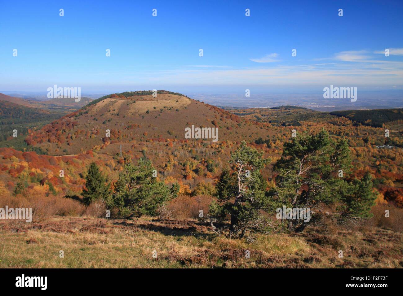 France, Puy de Dome, Regional Natural Park of Auvergne Volcanoes ...