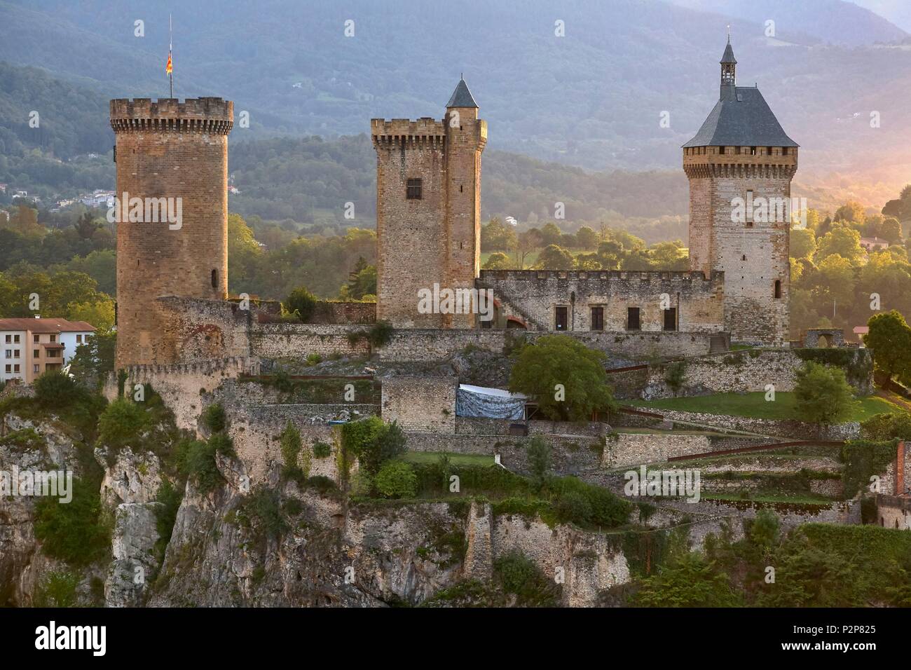 France, Ariege, Foix, Contal castle of Gaston Febus and counts of Foix ...