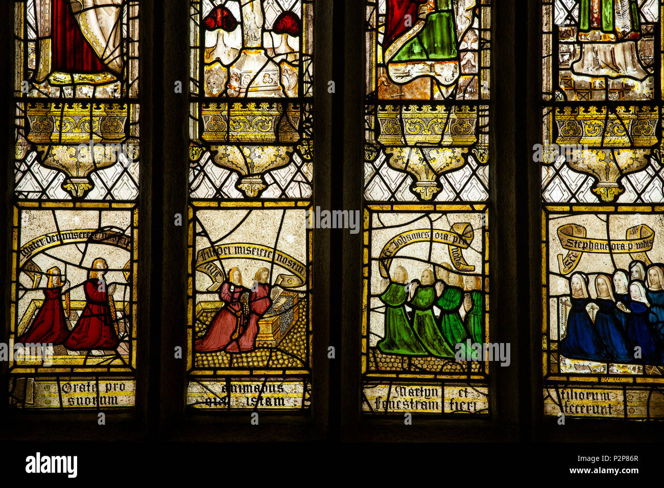 Medieval stained glass window 15th century hi-res stock photography and ...