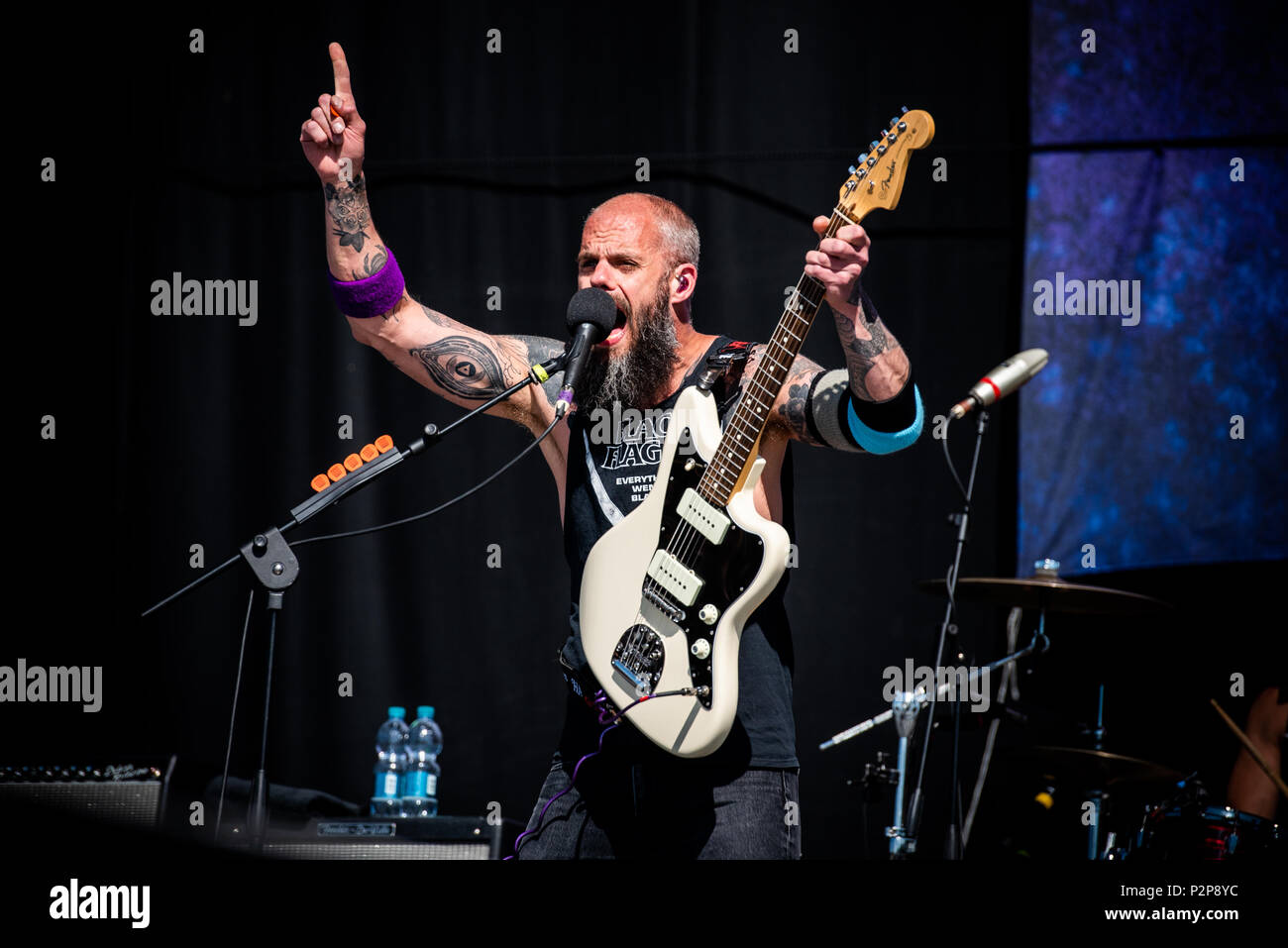 The American heavy metal band Baroness performing live on stage at the ...