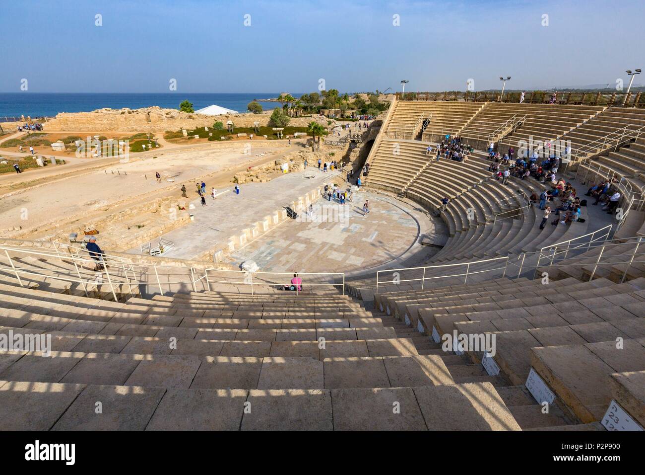 Israel, Caesarea (Caesarea Maritima), ancient city, national park, U ...