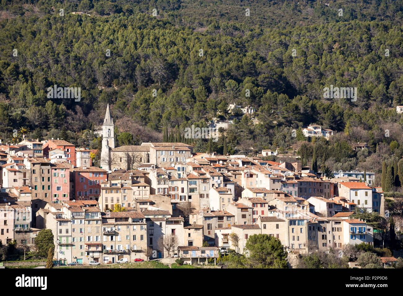 France, Var, the village of Callas near Draguignan Stock Photo - Alamy