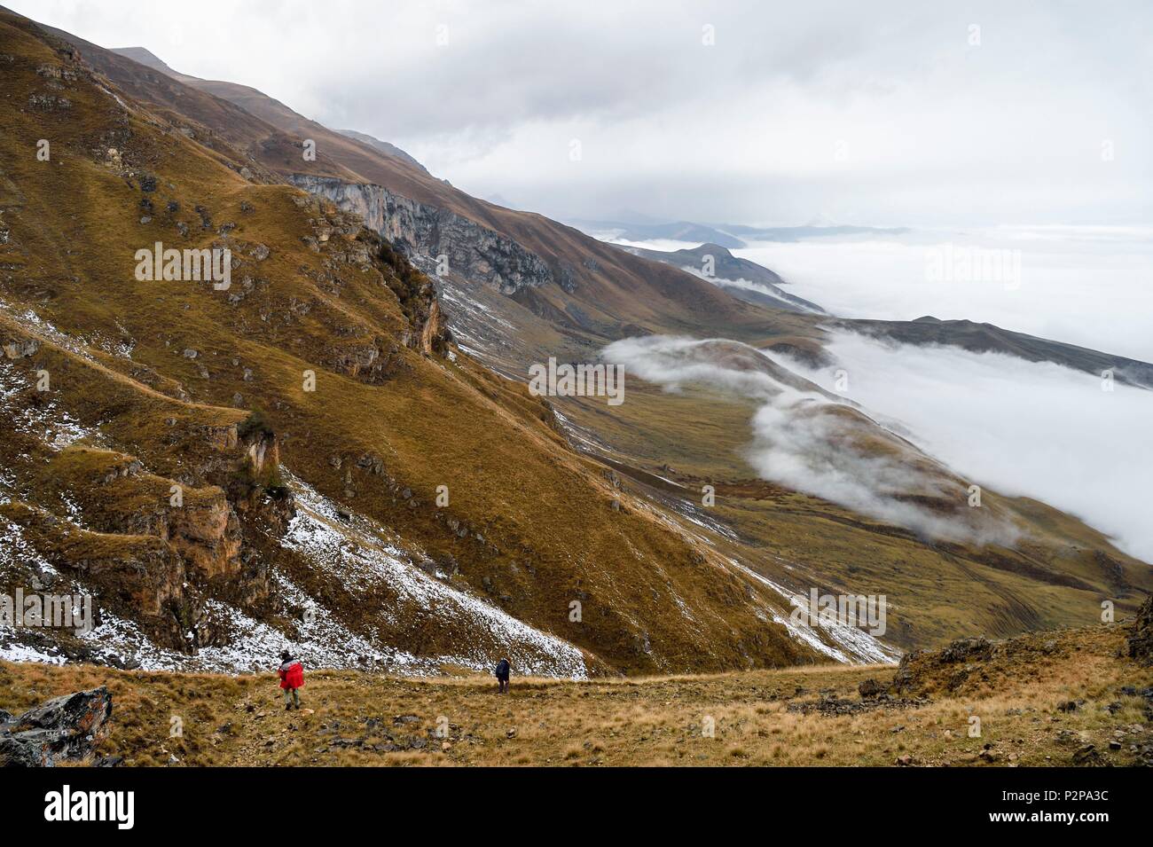 Azerbaijan, Quba (Guba) region, Greater Caucasus mountain range, hiking ...