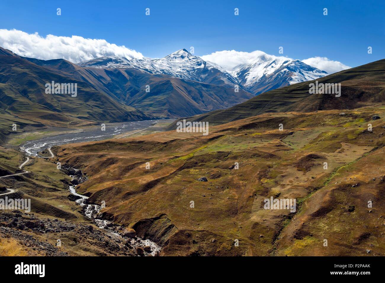 Azerbaijan, Quba (Guba) region, Greater Caucasus mountain range, along ...