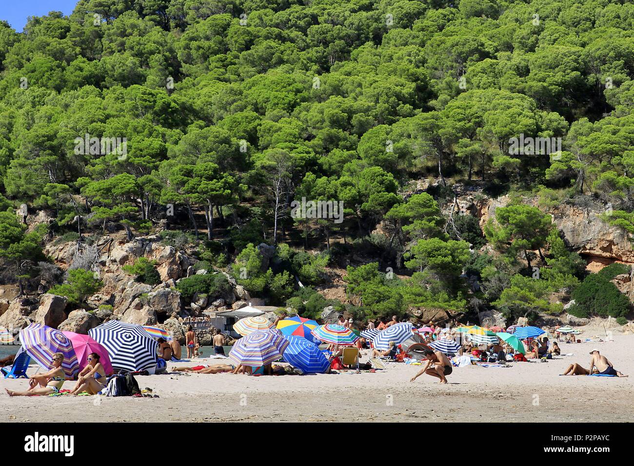 Spain, Baleares, Menorca, Platja des Bot Stock Photo - Alamy
