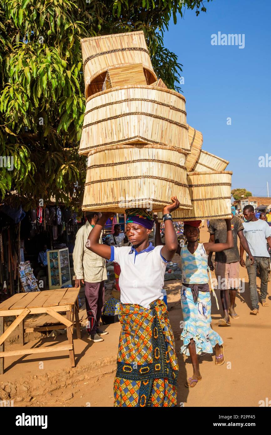 Burkina Faso, Sud-Ouest region, Gaoua, capital of Poni province, market ...