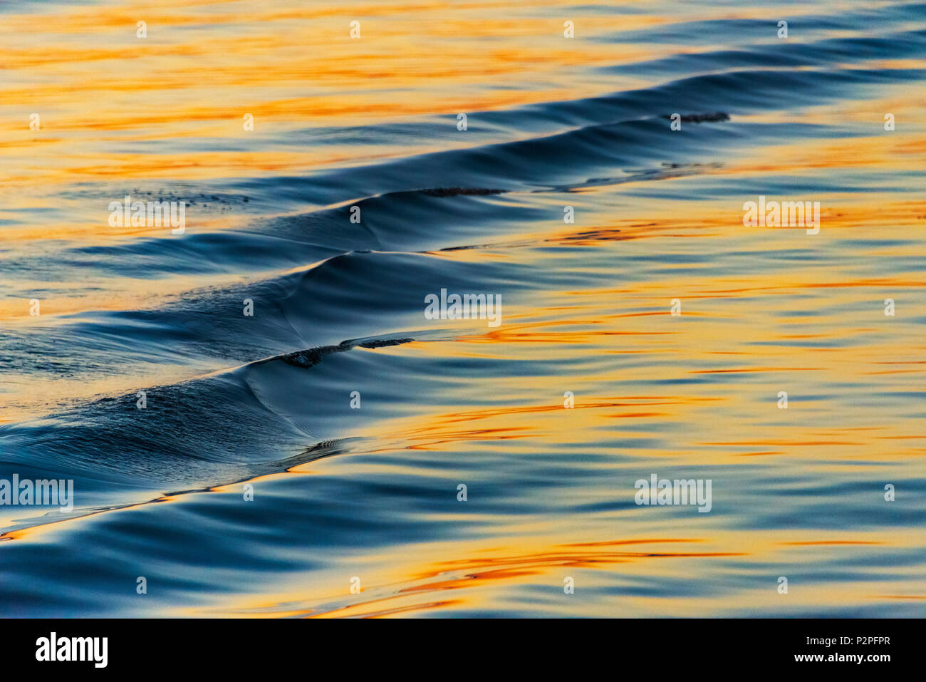 Water ripples, Chobe River, Chobe National Park, North-West District ...