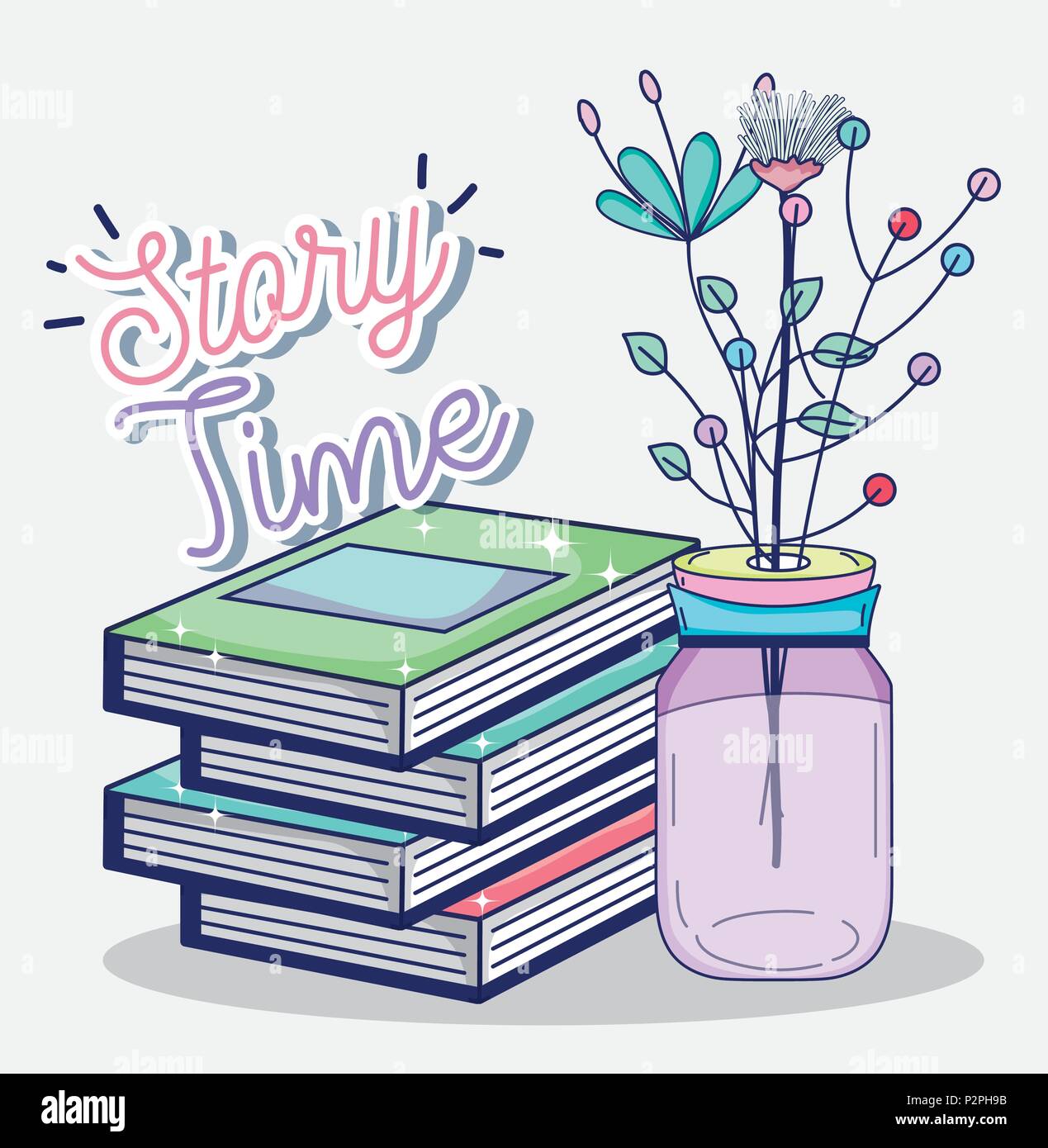 Story time cartoon Stock Vector Image & Art - Alamy