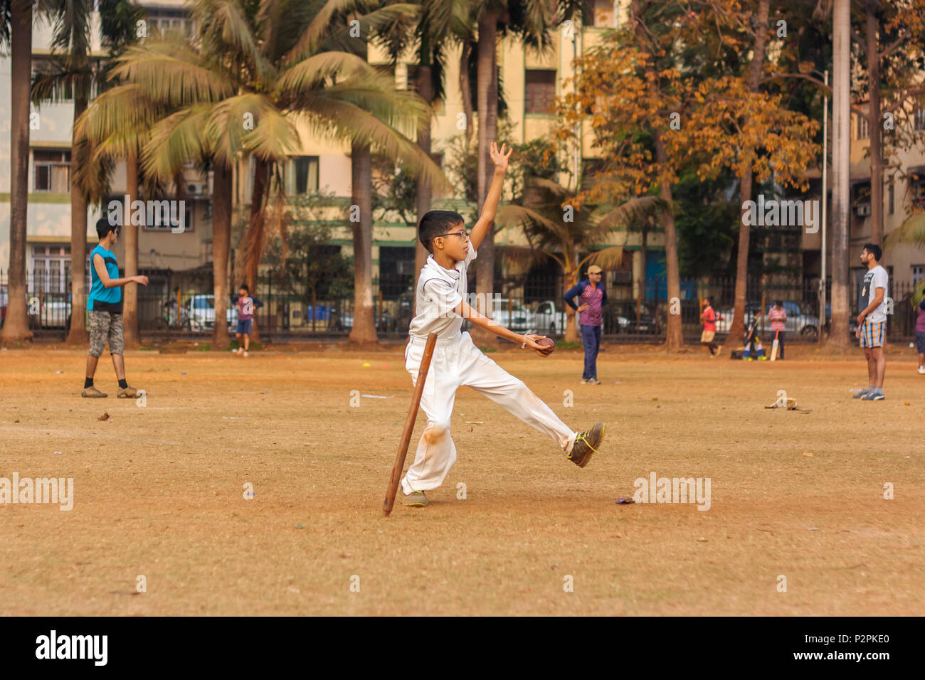 Indian street cricket hi-res stock photography and images - Alamy
