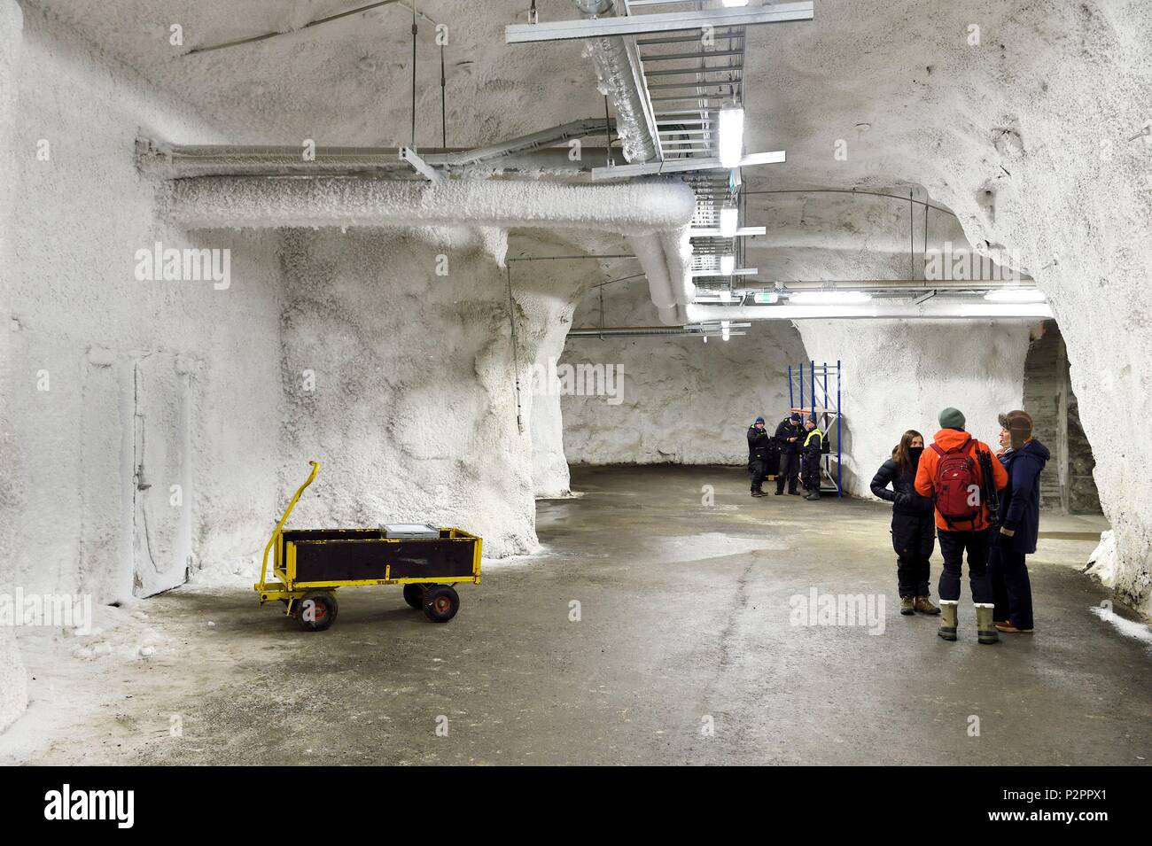 Norway, Svalbard, Spitzbergen, Longyearbyen, Svalbard Global Seed Vault ...