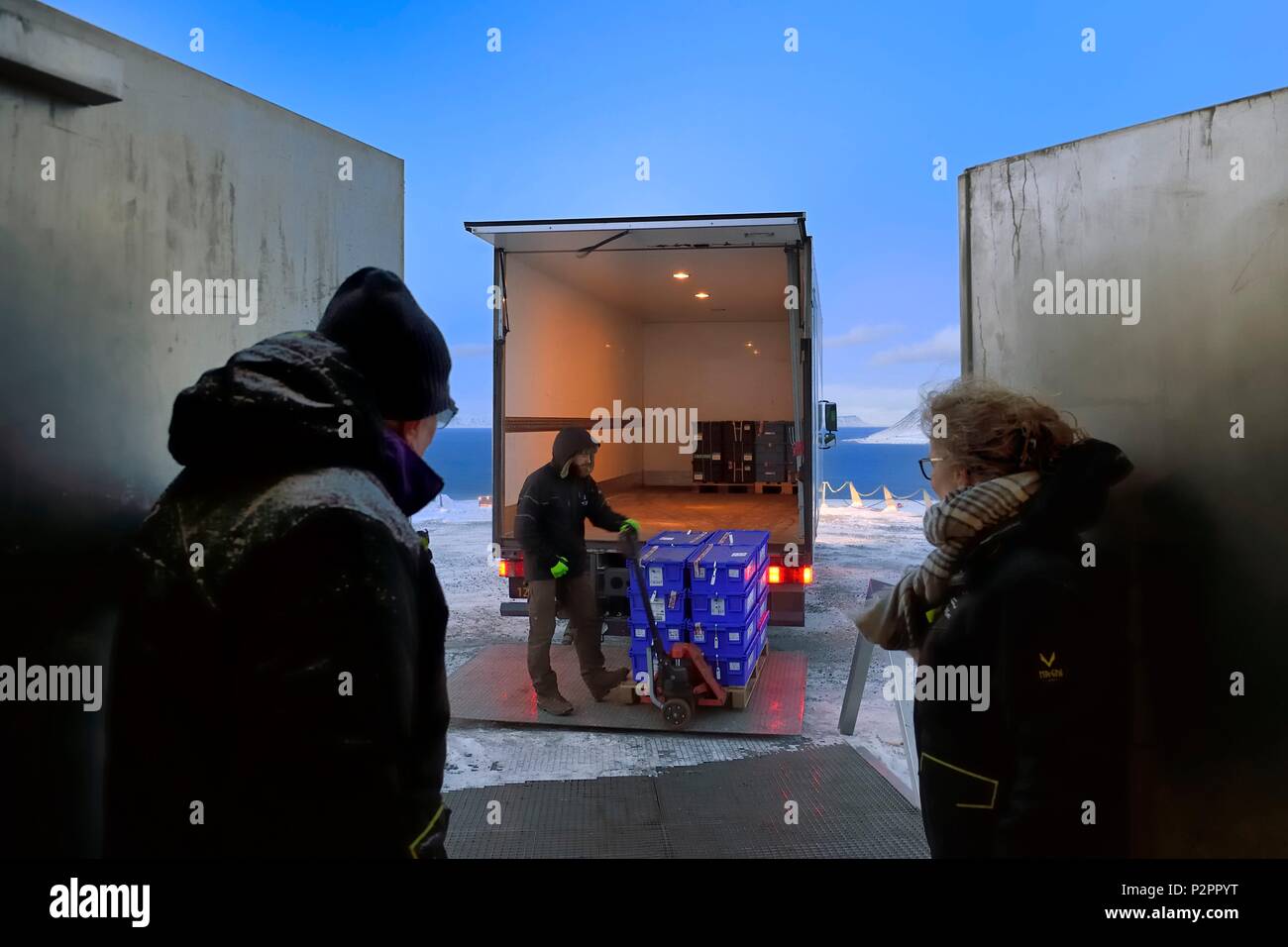 Norway, Svalbard, Spitzbergen, Longyearbyen, Svalbard Global Seed Vault ...