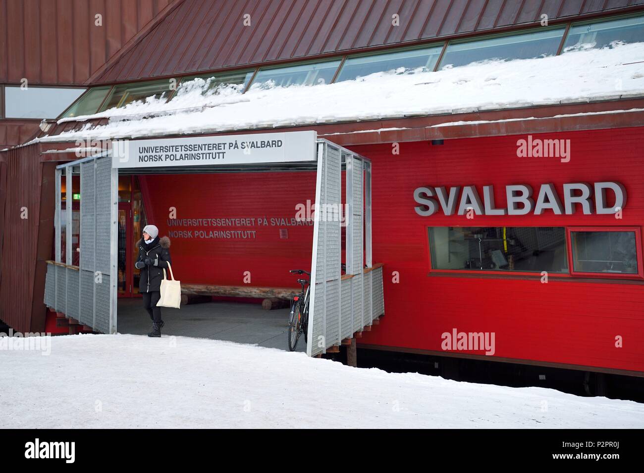 Norway, Svalbard, Spitzbergen, Longyearbyen, University Center in ...