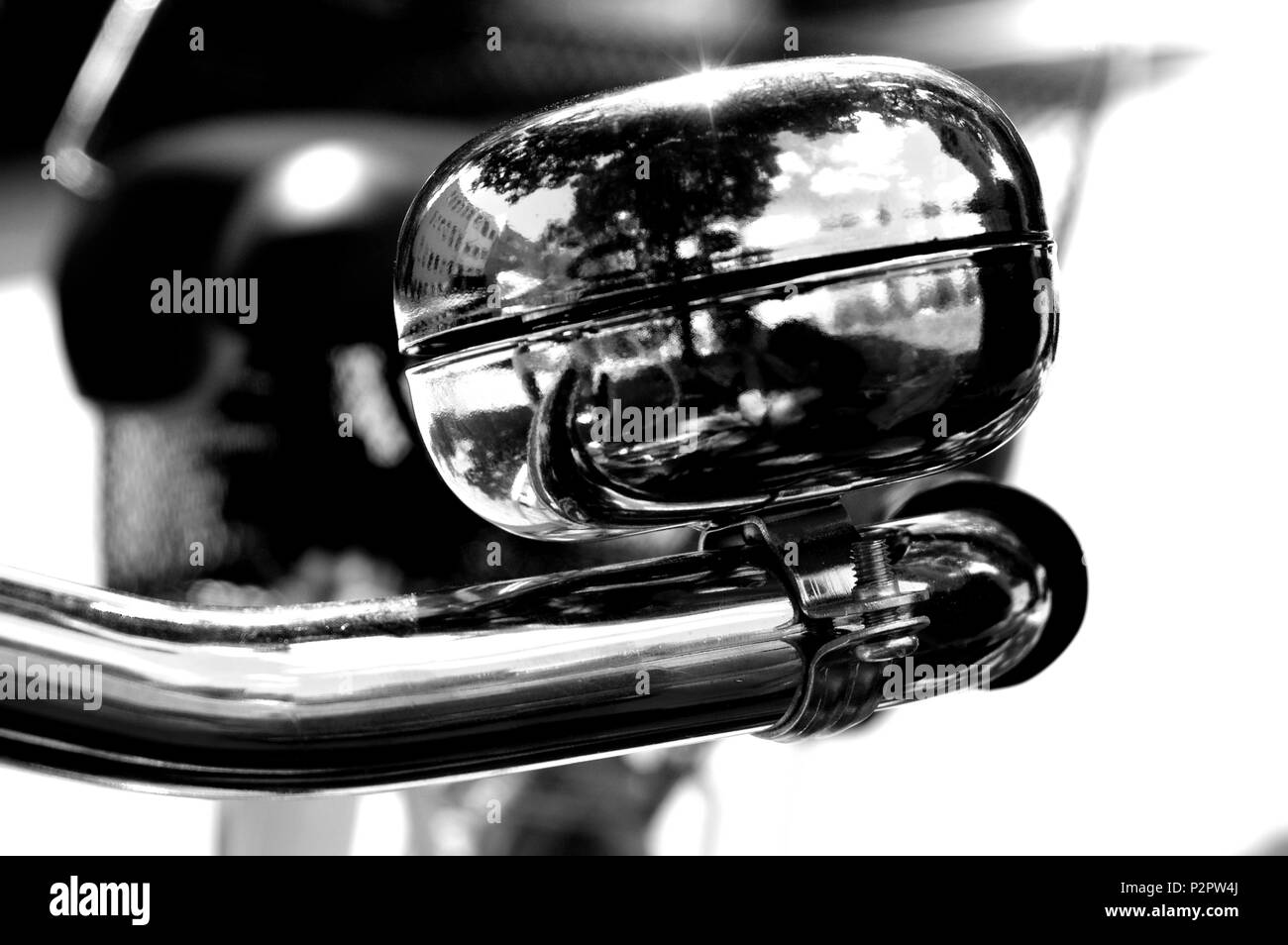 Bicycle bell. Part of the bicycle Stock Photo - Alamy