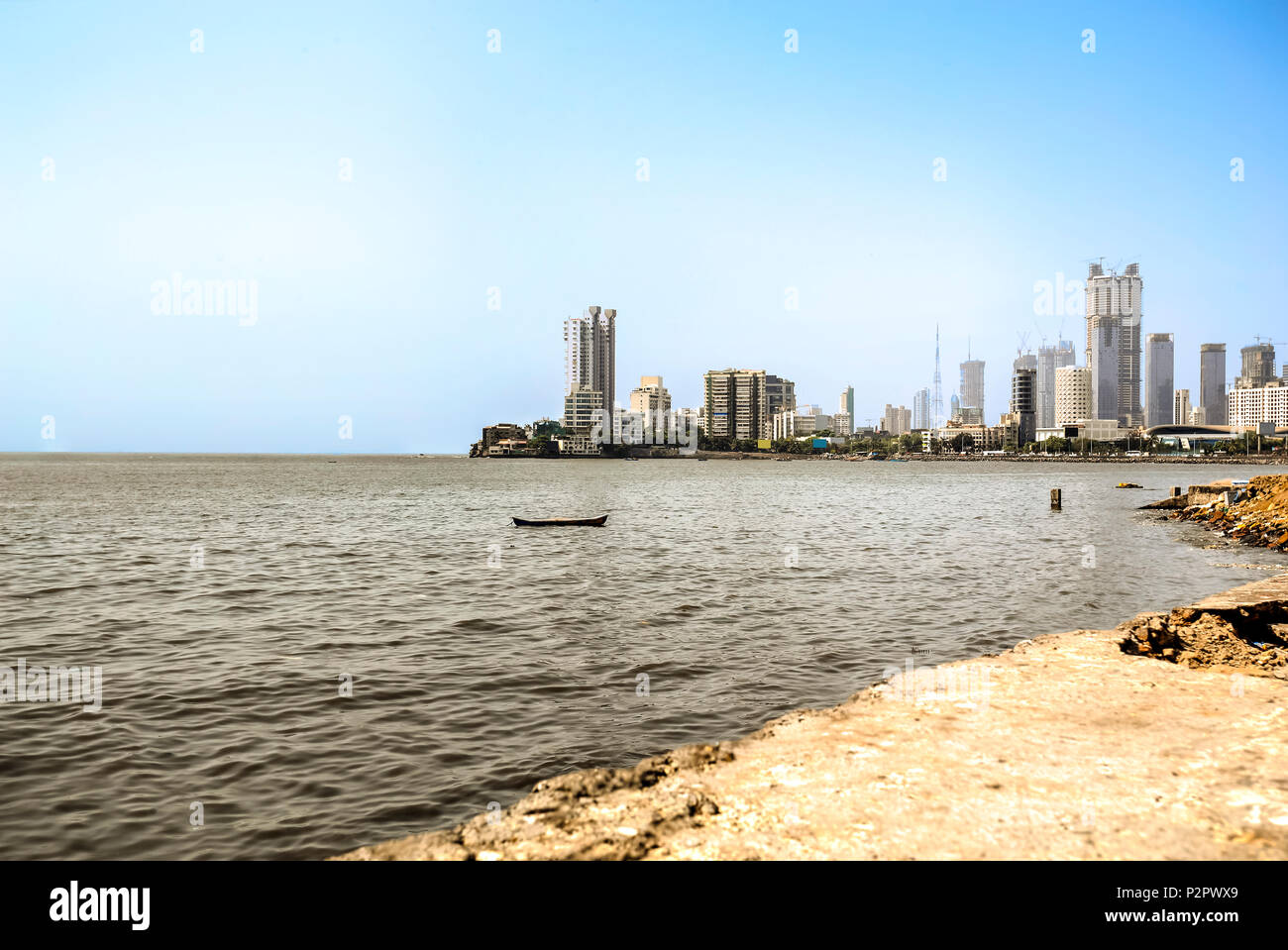 Mumbai skyline, the capital of Maharashtra state, India Stock Photo - Alamy