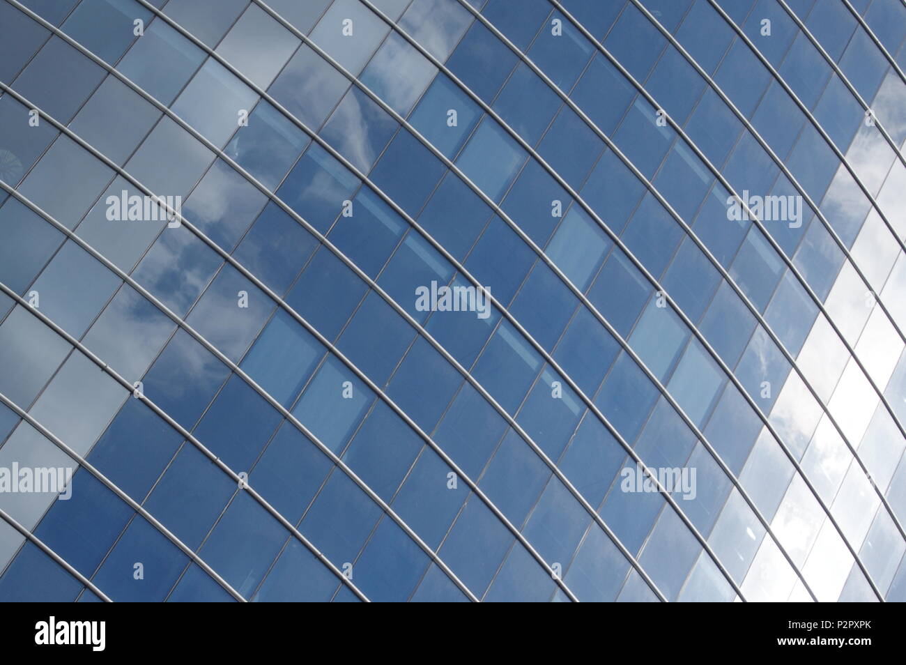 Glazed building facade Stock Photo - Alamy