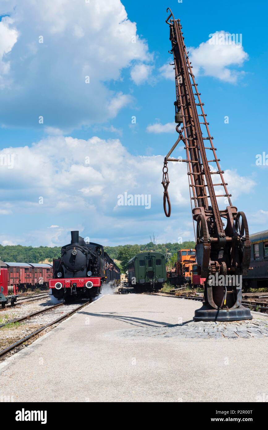 France, Lot (46), Martel, Railway from Upper Quercy area, Le Truffadou ...