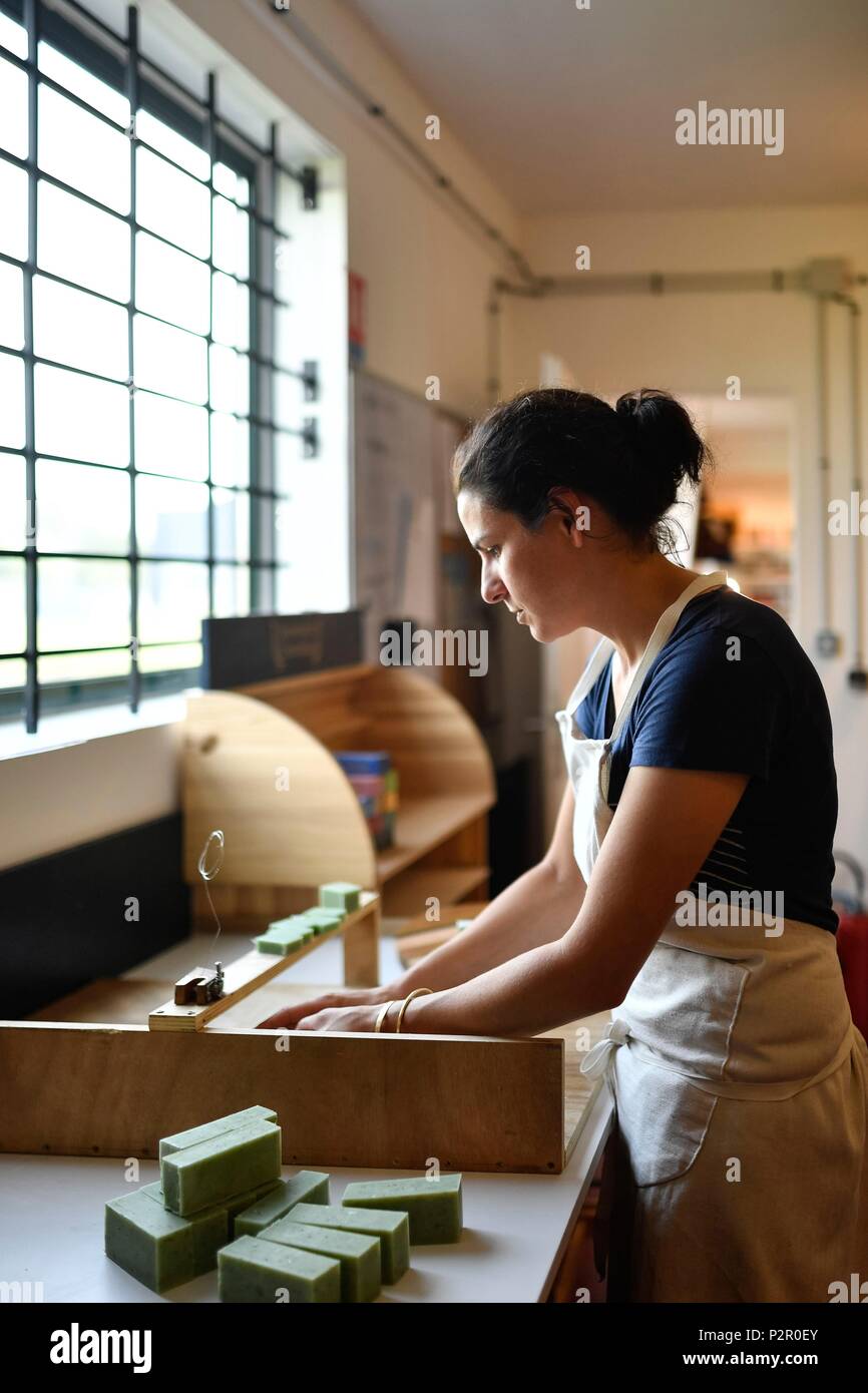 Soap making factory hi-res stock photography and images - Alamy