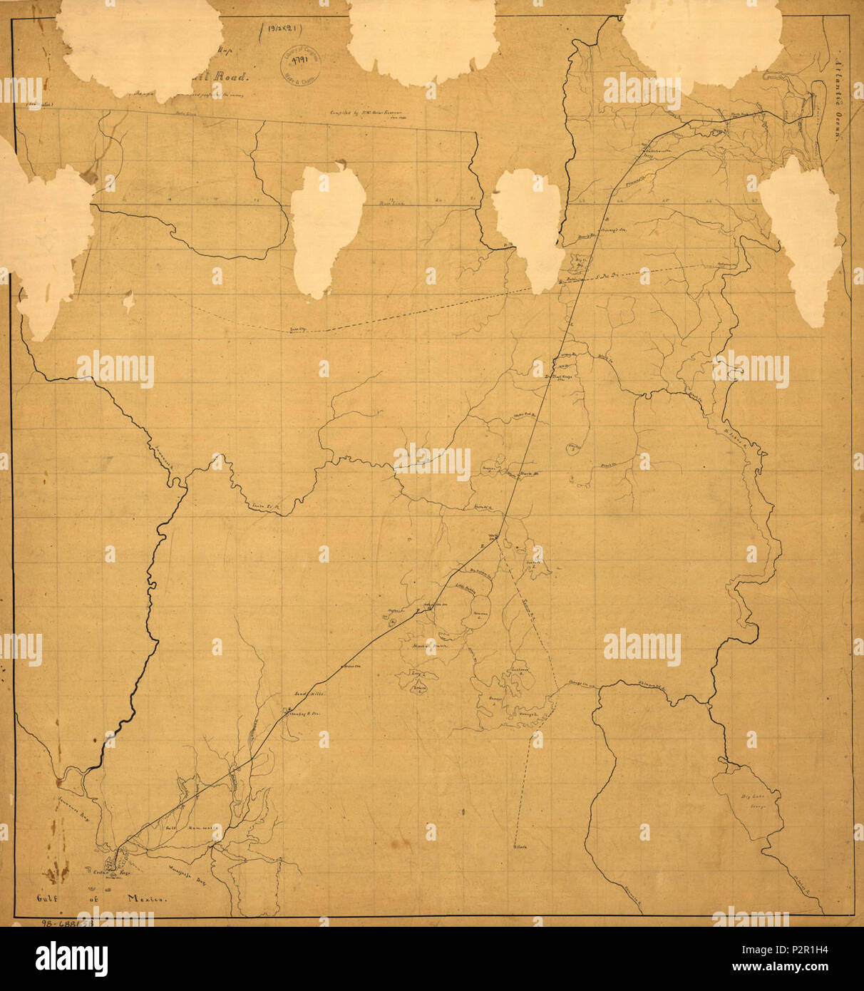1860 florida map hi-res stock photography and images - Alamy
