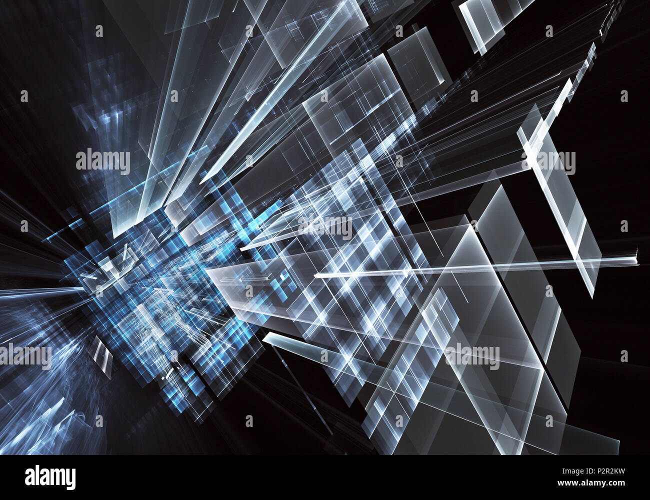 Abstract future technology background - computer-generated 3D image ...