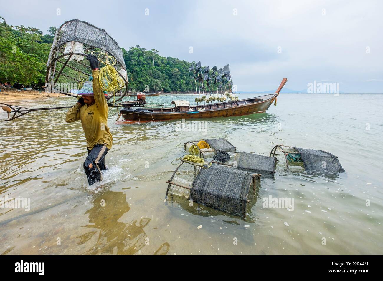 Thailand, Satun province, Mu Ko Phetra Marine National Park, Ko Bulon ...