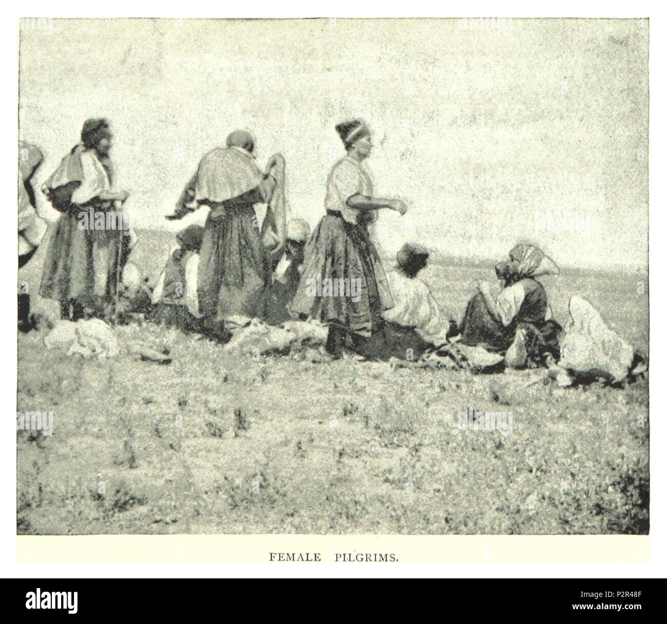 (Stevens1891Russland) pg133 FEMALE PILGRIMS Stock Photo - Alamy