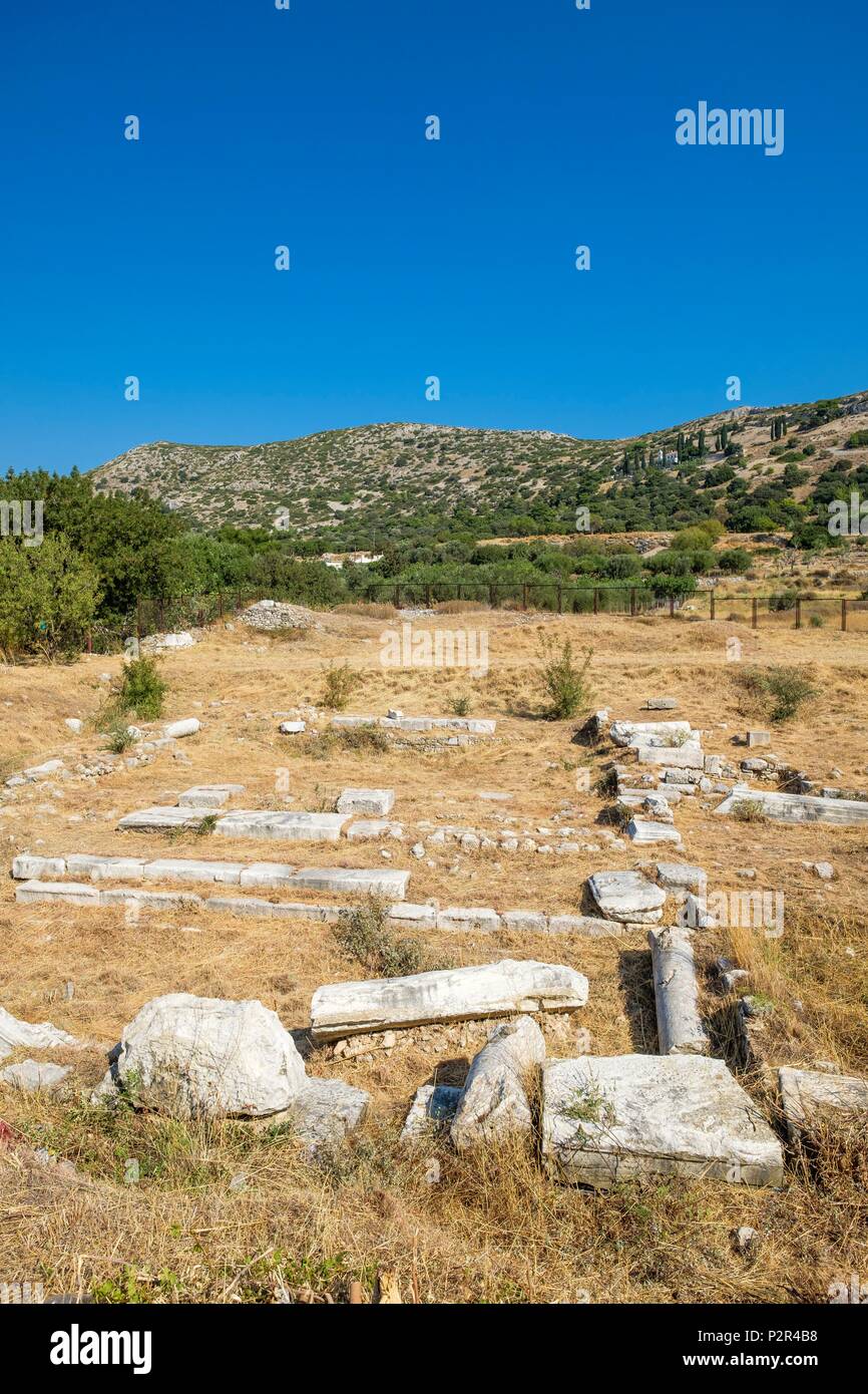 Greece, Samos island, Pythagoreion built on the remains of a former ...
