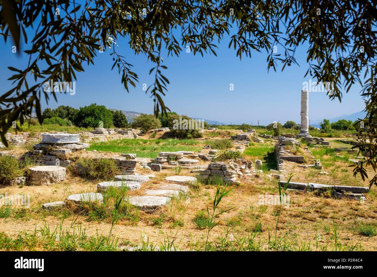 Greece, Samos island, the Heraion of Samos is one of the most important ...