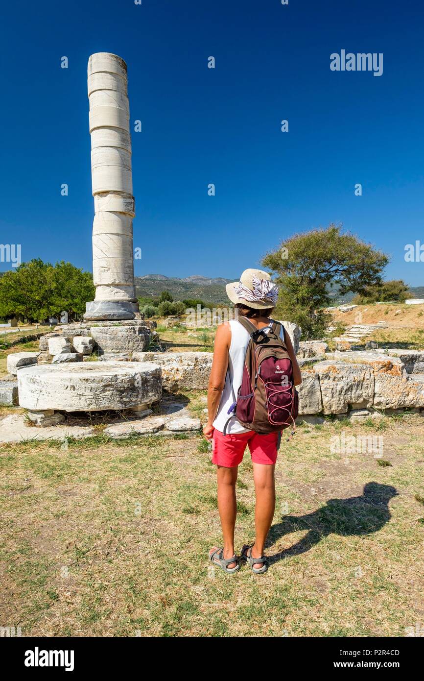 Greece, Samos island, the Heraion of Samos is one of the most important ...