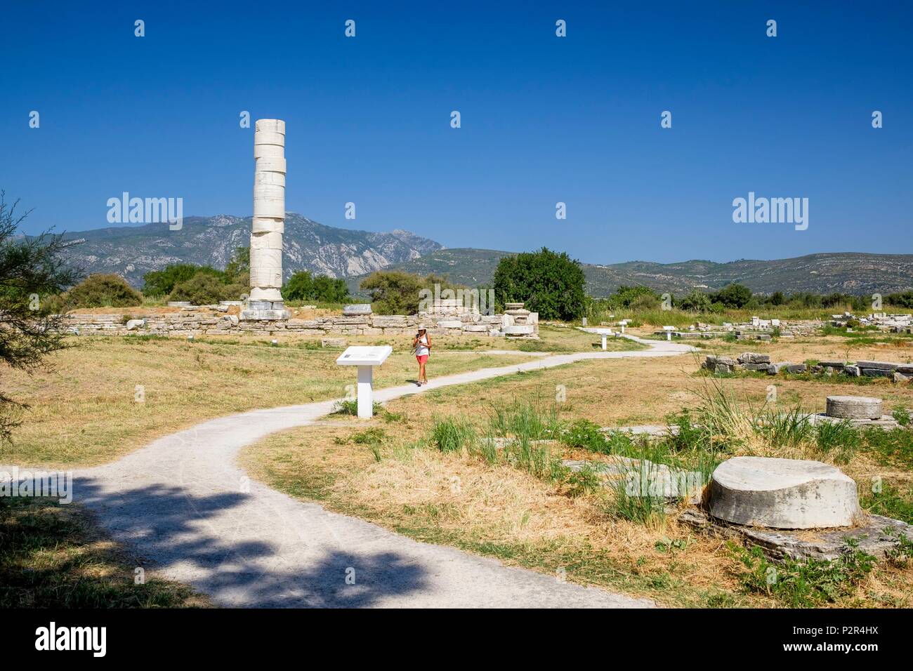 Greece, Samos island, the Heraion of Samos is one of the most important ...