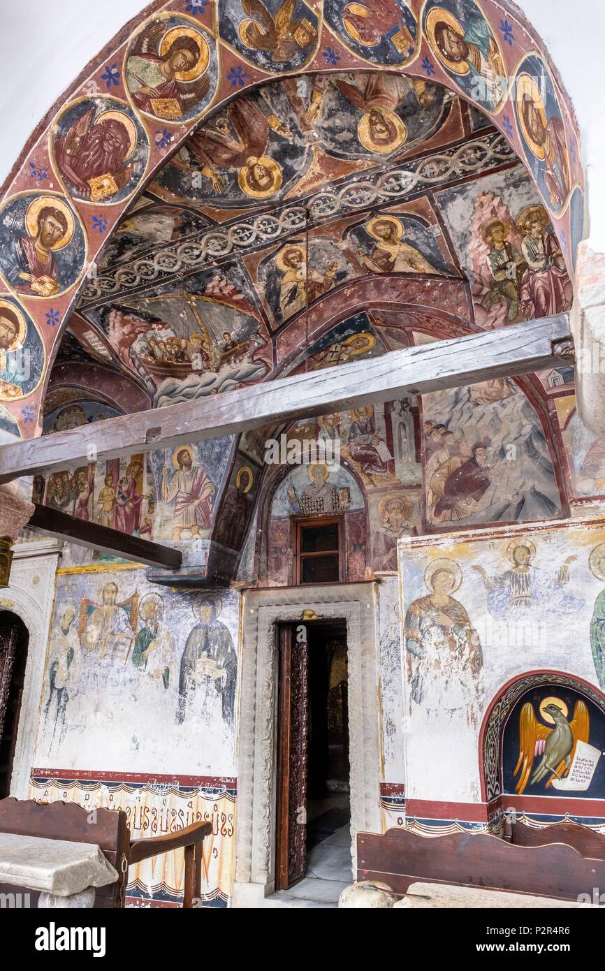 Greece, Dodecanese archipelago, Patmos island, Chora, the Monastery of ...