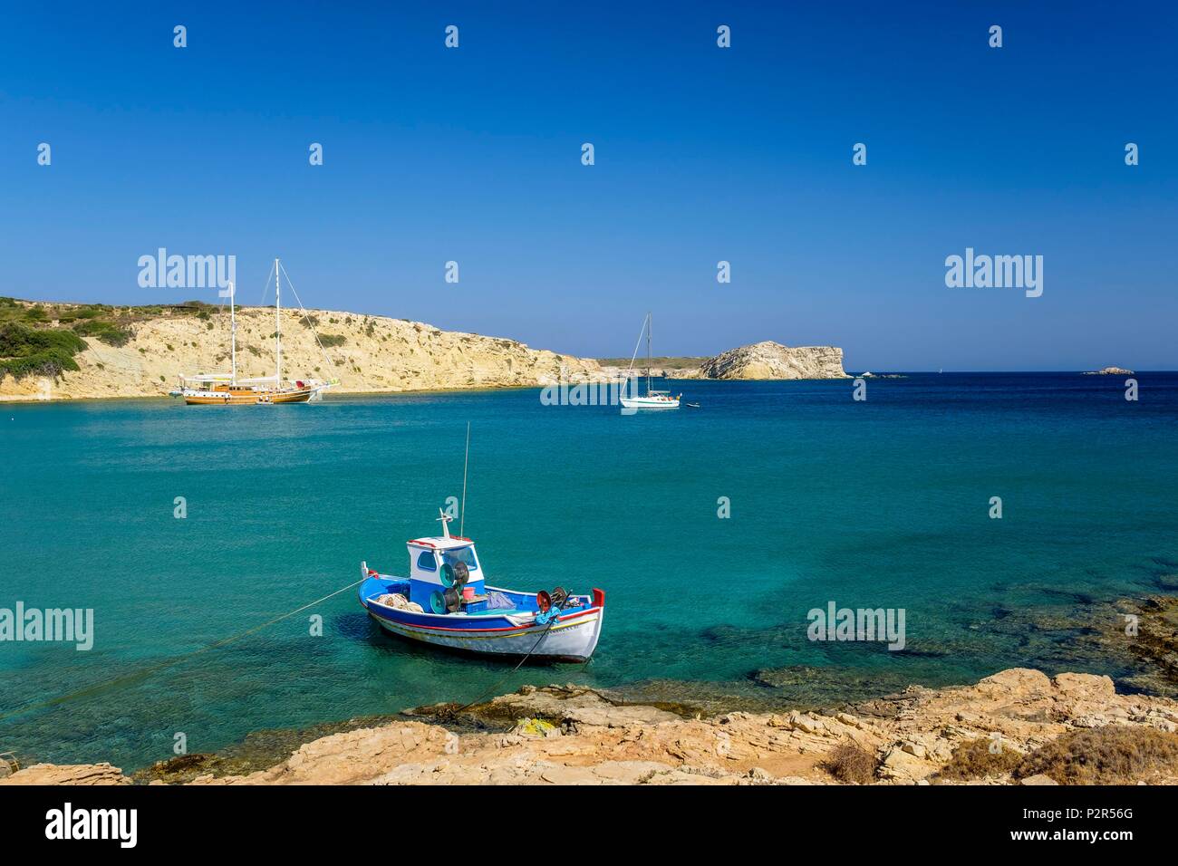Greece lipsi beach hi-res stock photography and images - Alamy