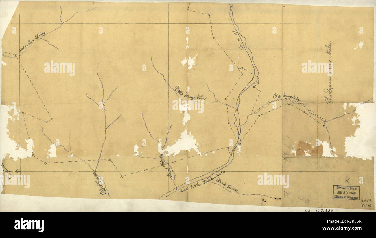 (Survey of a tract of land on Twelve Pole Creek, Wayne County, West ...
