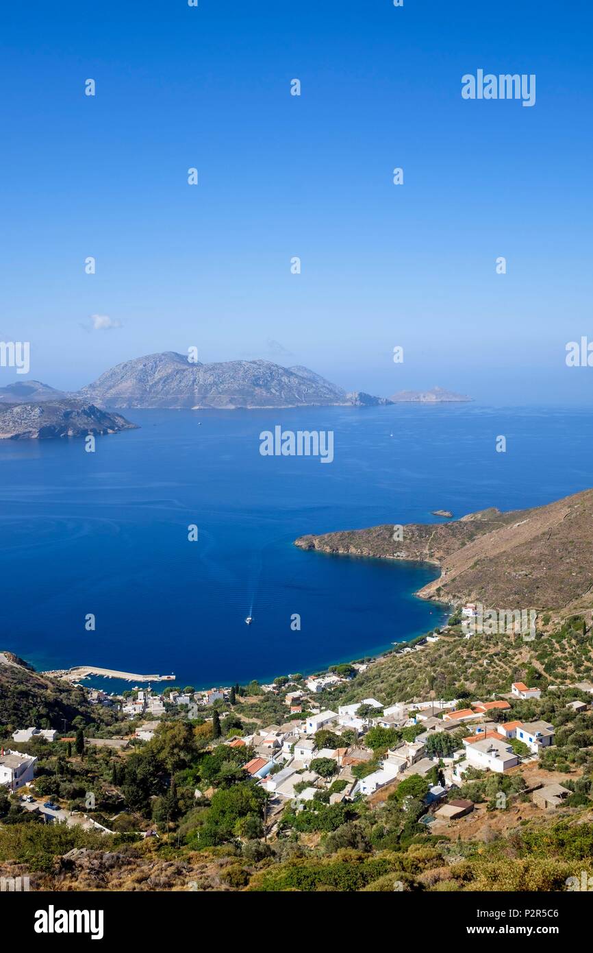 Greece, Fourni Korseon archipelago, Fourni island, Chrysomilia village ...