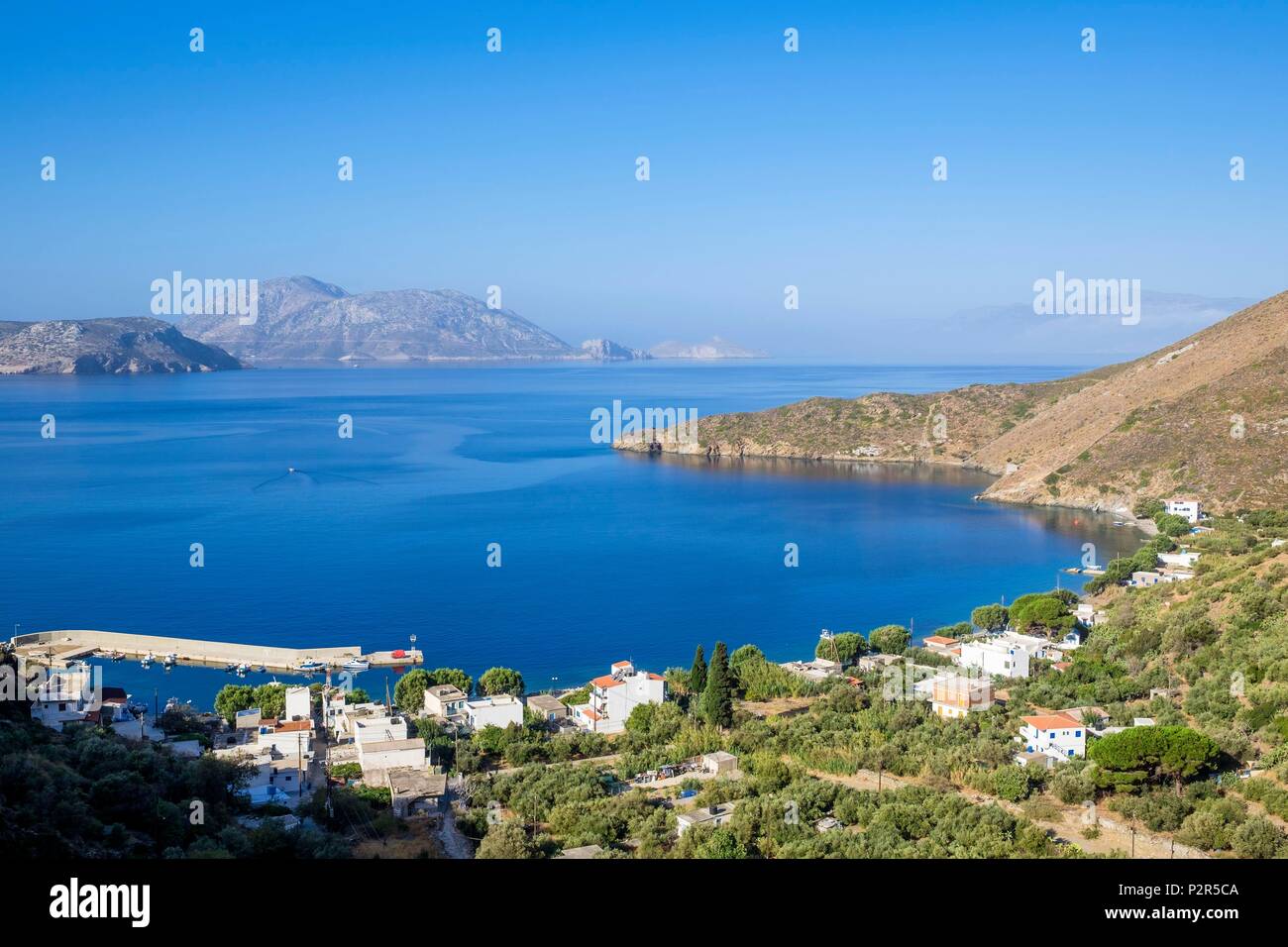 Greece, Fourni Korseon archipelago, Fourni island, Kampi Chrysomilia ...